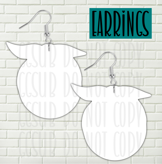 MDF - Ball with headband earrings 3 sizes to choose from – GGSublimation