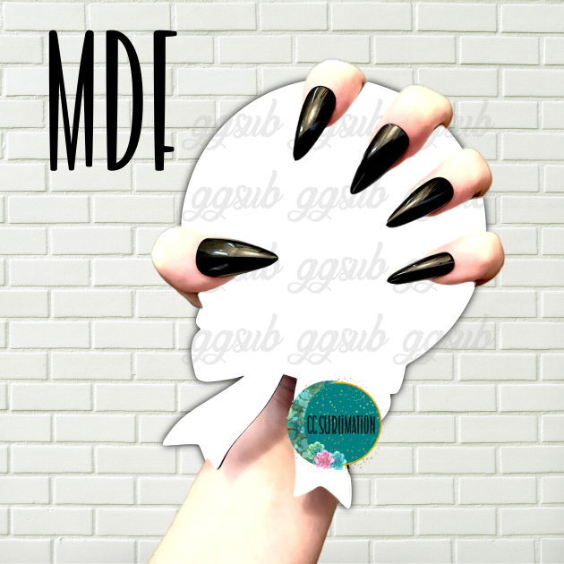 MDF - Nail prop Round With Bow – GGSublimation