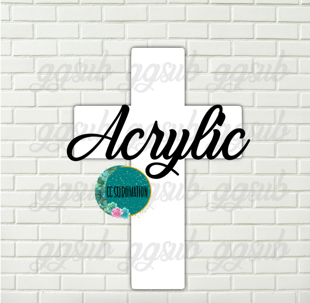 Acrylic Cross With or Without Hole - Sublimation Acrylic – GGSublimation