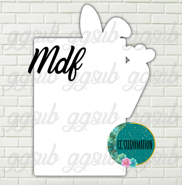 MDF - Bunny carrot frame – GGSublimation