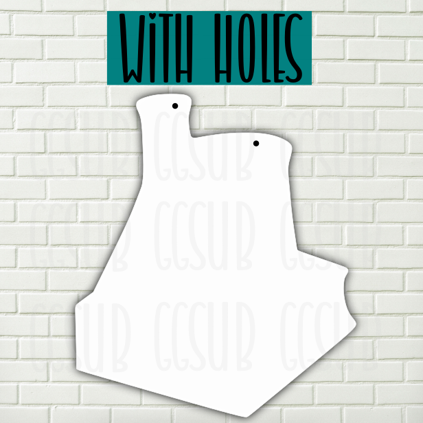 MDF - School books Science door hanger WITH holes 3 sizes to choose fr ...