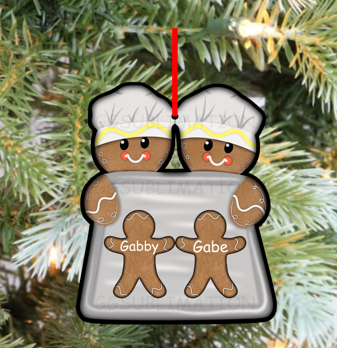 Digital design - Gingerbread pan design with small gingerbread man ...