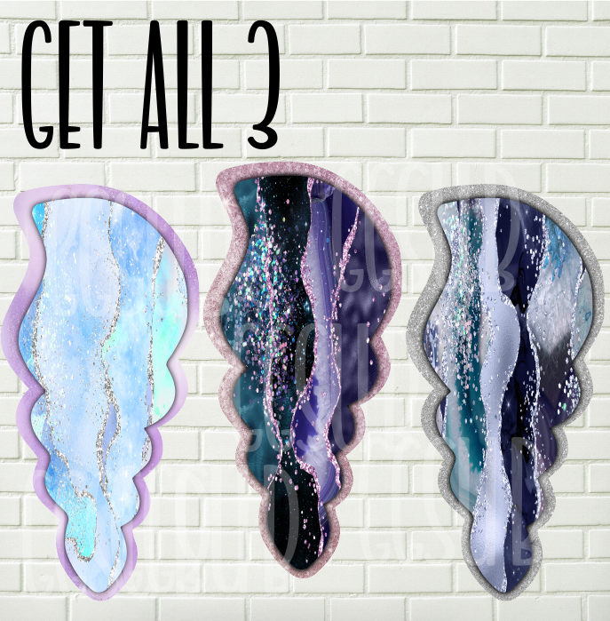 Digital design- Glitter shells set 2 – GGSublimation