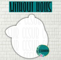 MDF - baseball with hat withOUT holes 3 sizes to choose from (great fo ...