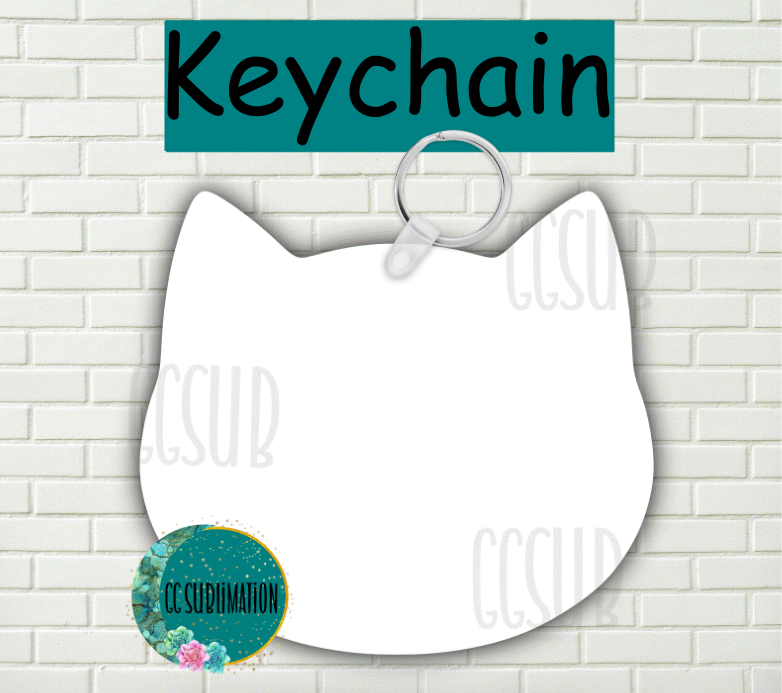 MDF - Cat head keychain – GGSublimation