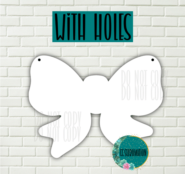 MDF - Bow with holes 5 sizes to choose from – GGSublimation