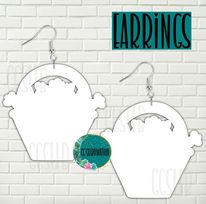 MDF - Carrot basket earrings 2 sizes to choose from – GGSublimation