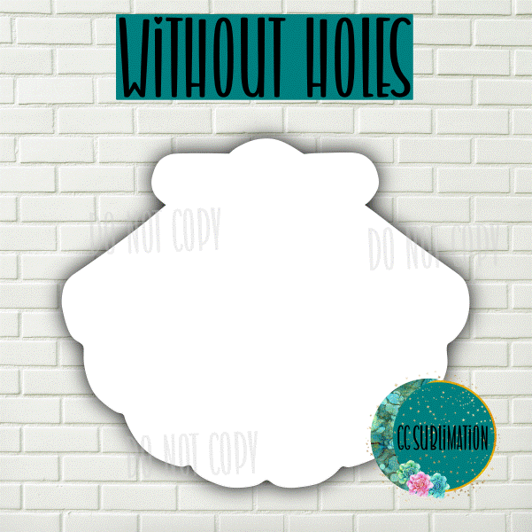 MDF - Scallop shell withOUT holes 3 sizes to choose from (great for ba ...