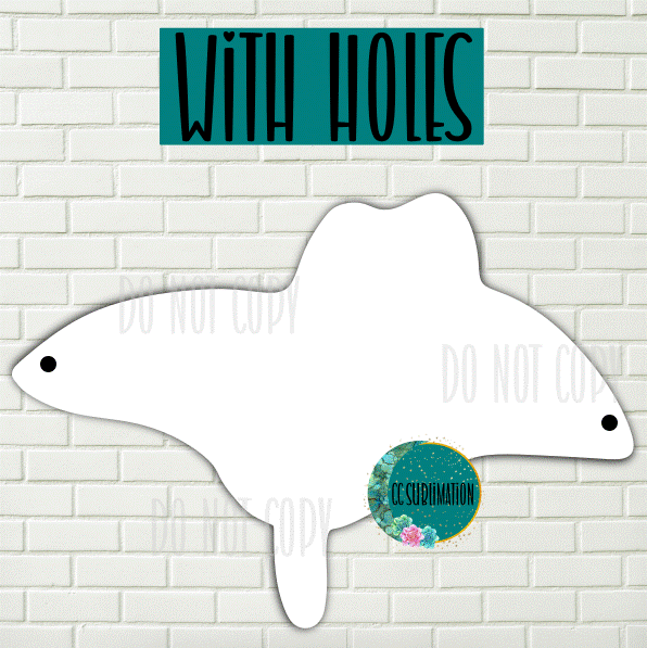 MDF - Stingray with holes 5 sizes to choose from – GGSublimation
