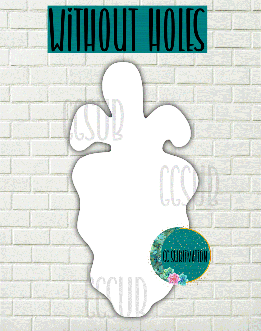 MDF - Wavy carrot withOUT holes 5 sizes to choose from – GGSublimation