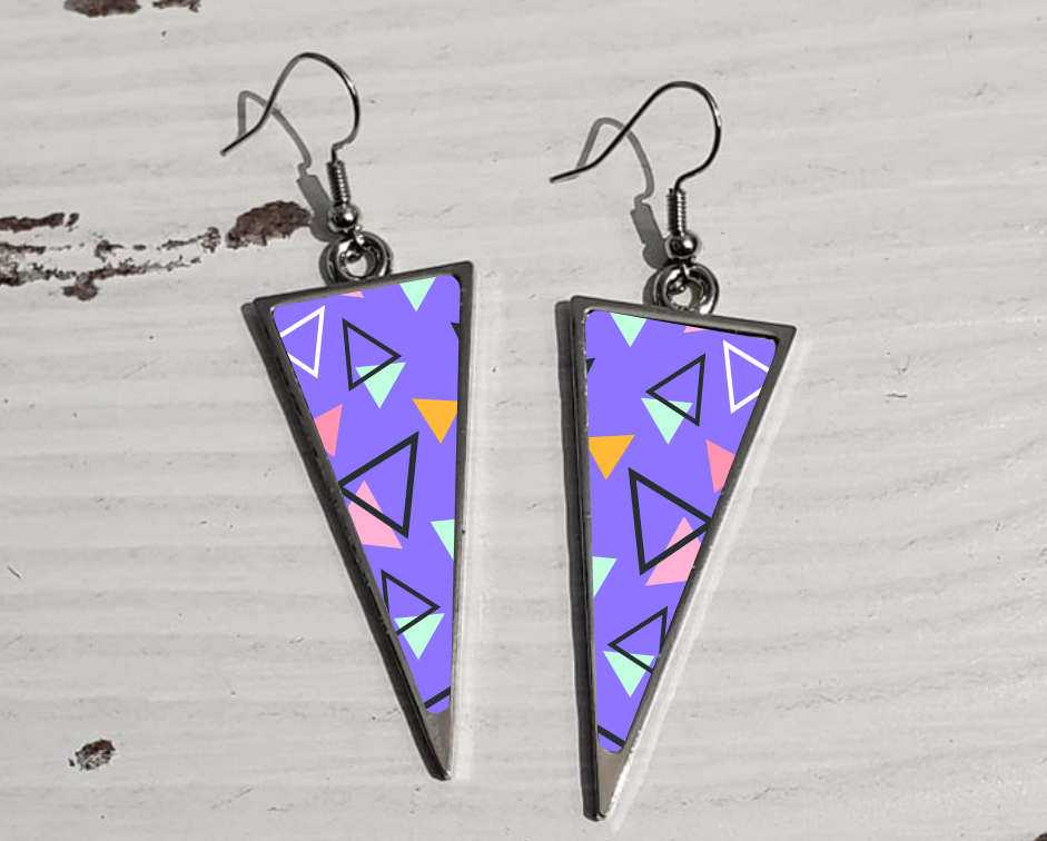 Digital download-Purple retro triangle digital design – GGSublimation