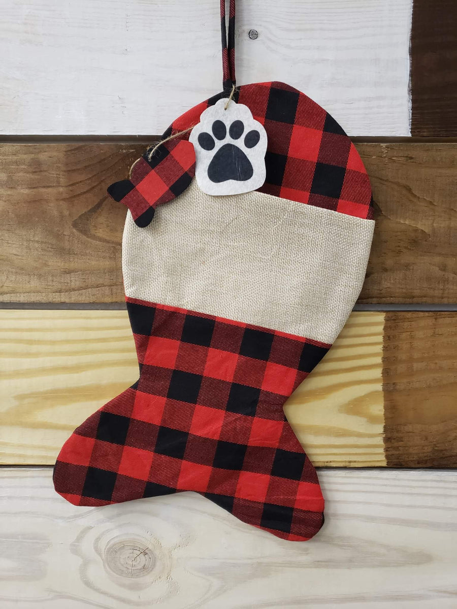 Buffalo plaid cat stocking - Bulk buy options – GGSublimation