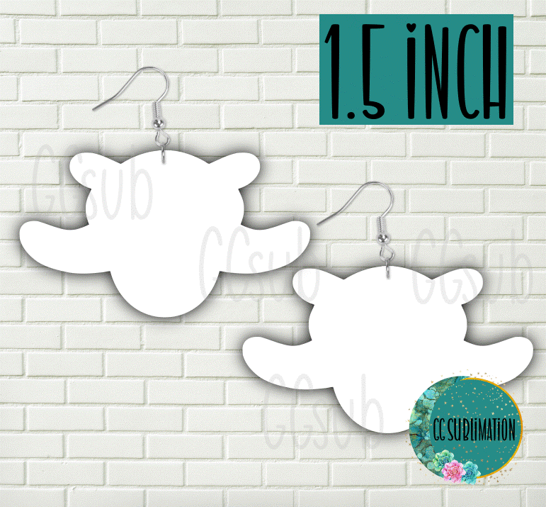 MDF - Sea turtle 1.5 inch earrings – GGSublimation